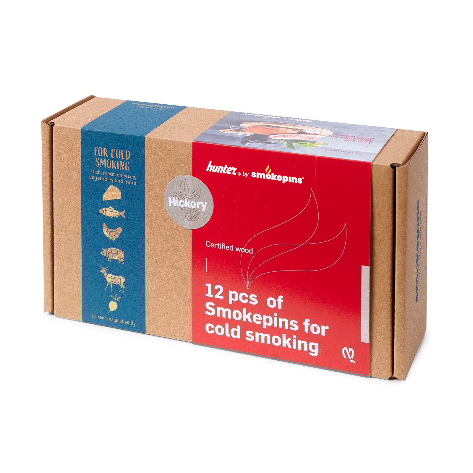 Smokepins 12-pak Hickory - Tilbehør til rygning - Hylte Hunting & Outdoor