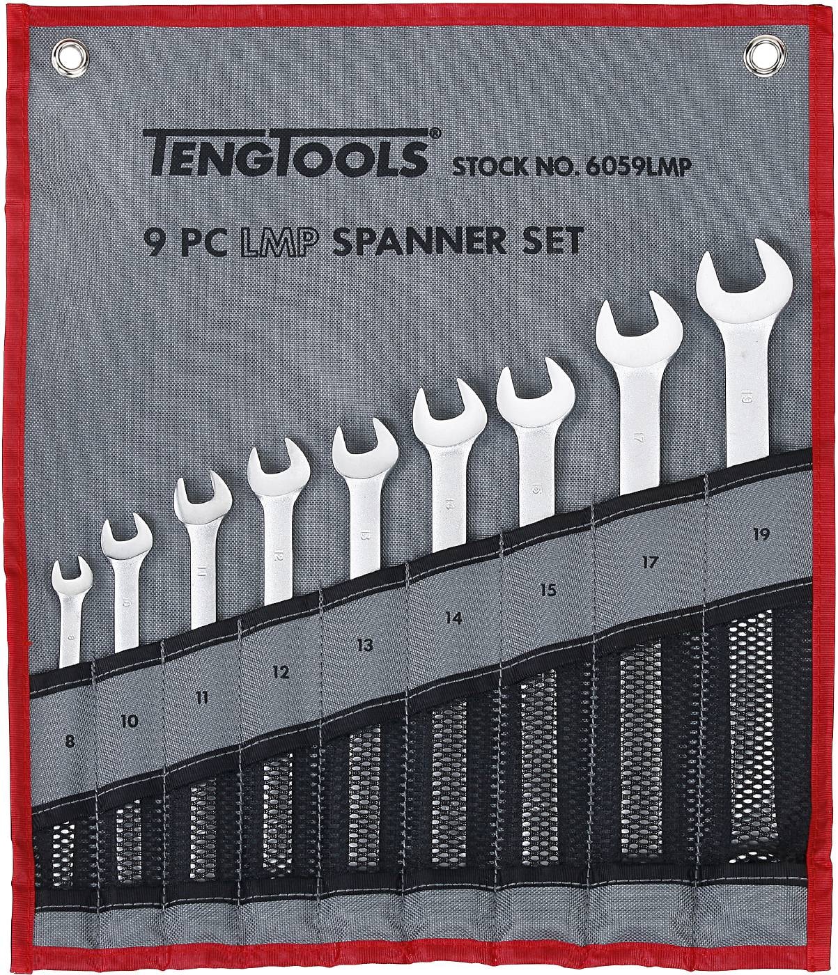 Teng Tools U-ringnyckelsats 6059LMP 8-19mm 9 delar - Fasta nycklar ... Teng Tools U-ringnyckelsats 6059LMP 8-19mm 9 delar - Fasta nycklar ...