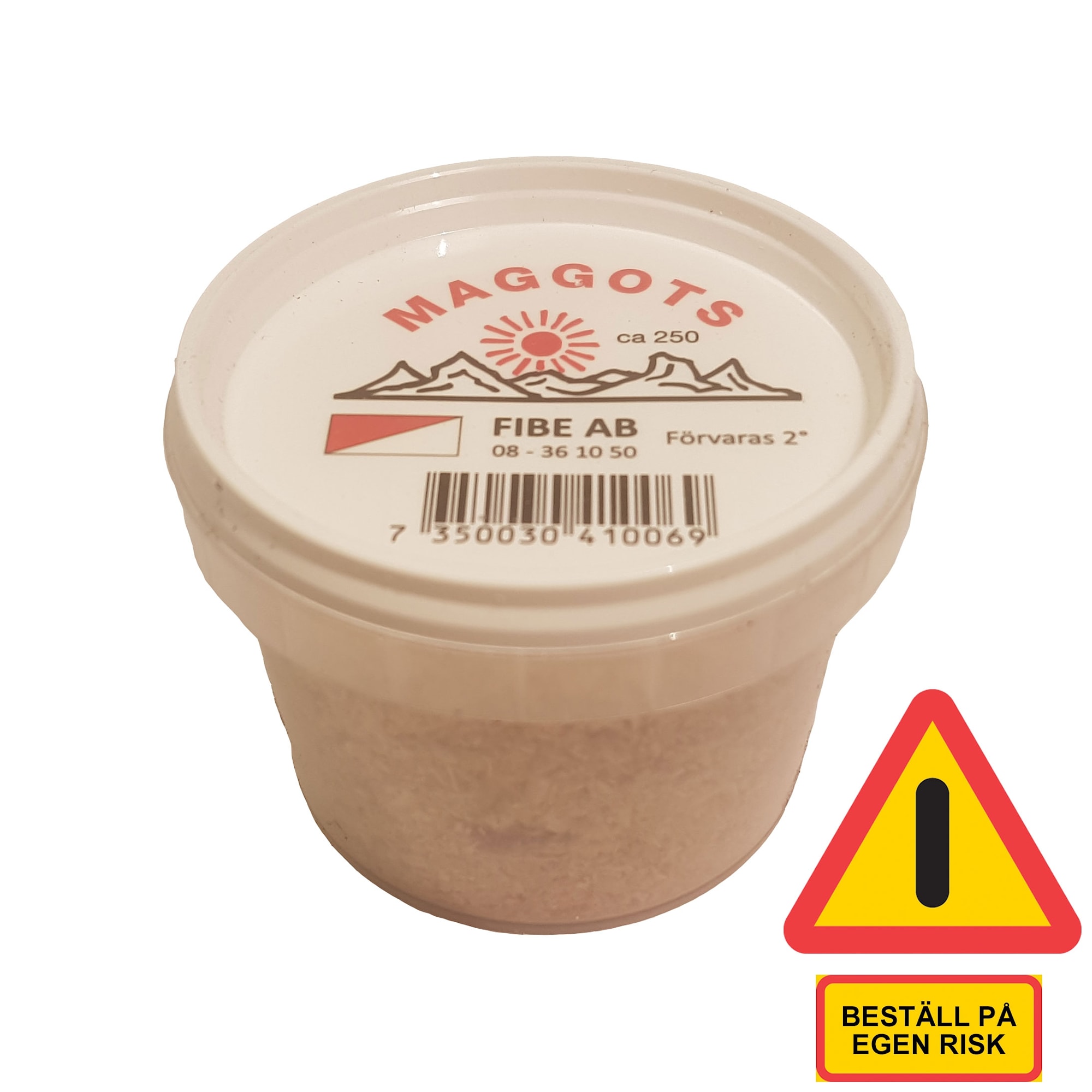 Fibe Maggots röd/vit ca 250 st - Powerbait - Hylte Jakt & Lantman