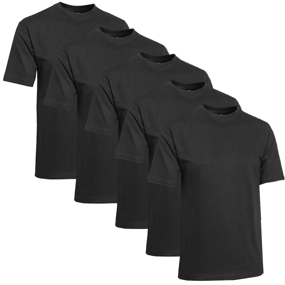 Clique T-shirt Herr 5-pack Svart - T-shirt herr - Hylte Jakt & Lantman