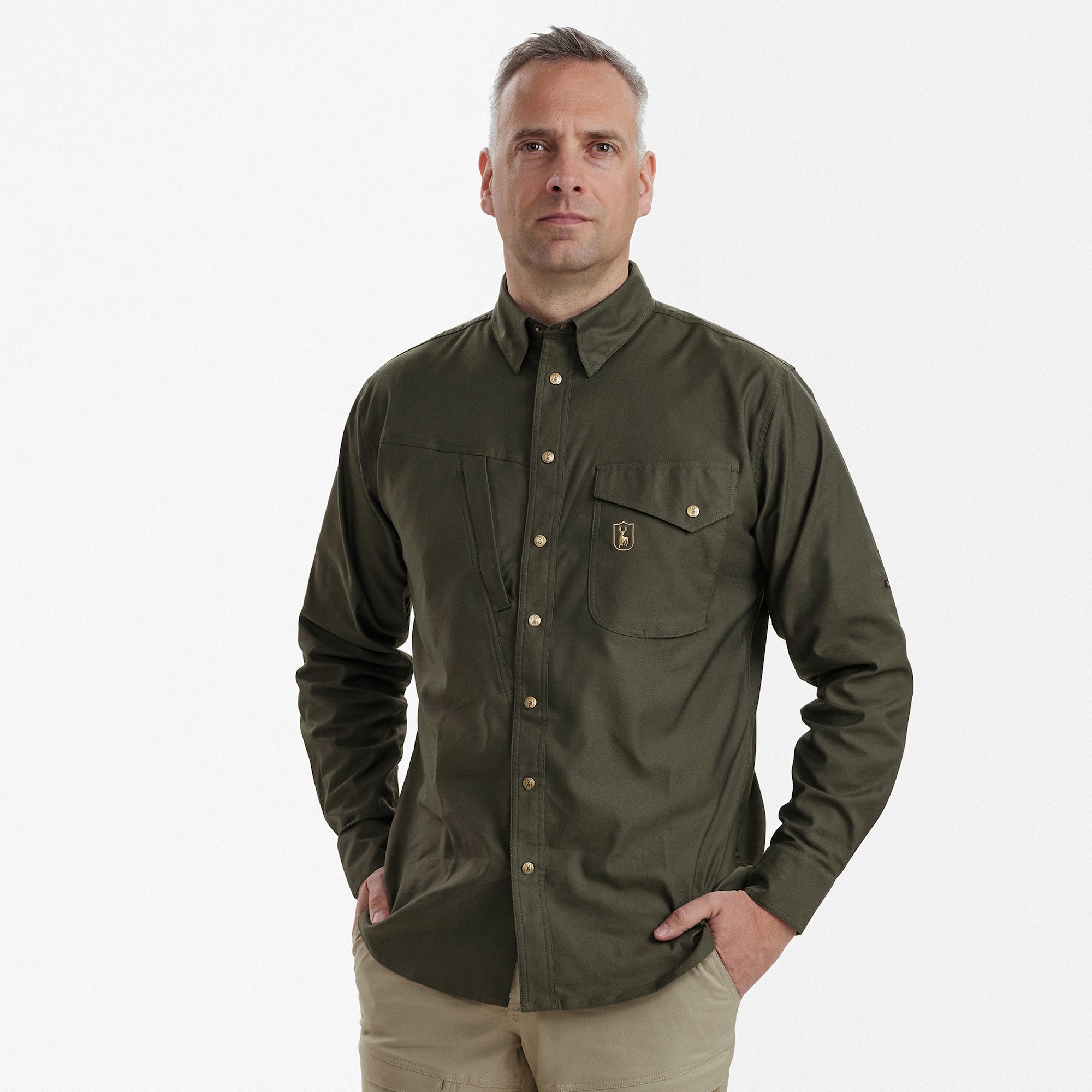 Deerhunter Matobo Skjorta Herr Forest Green Deerhunter Skjorta