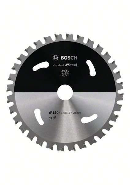 Bosch Sågklinga Standard for Steel 150×1,6/1,2×20mm 32T - Sågklingor ...