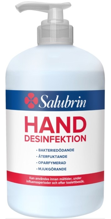 Salubrin Hånddesinfektion 500 ml Pumpe - Rengøring til hjemmet - Hylte ...